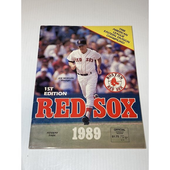 MLB | Accents | Boston Red Sox Magazine Fenway Park 989 Joe Morgan Scorebook Magazine | Poshmark